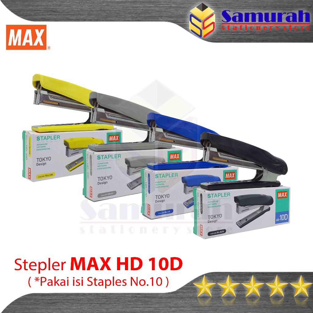 Jual Stapler Max HD 10D / Mesin Staples Tangan HD10D / Alat Strapler ...