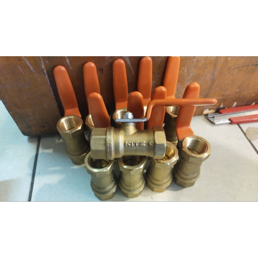 Jual BALL VALVE KUNINGAN KITZ 1/2"INCH 100% ASLI | Shopee Indonesia