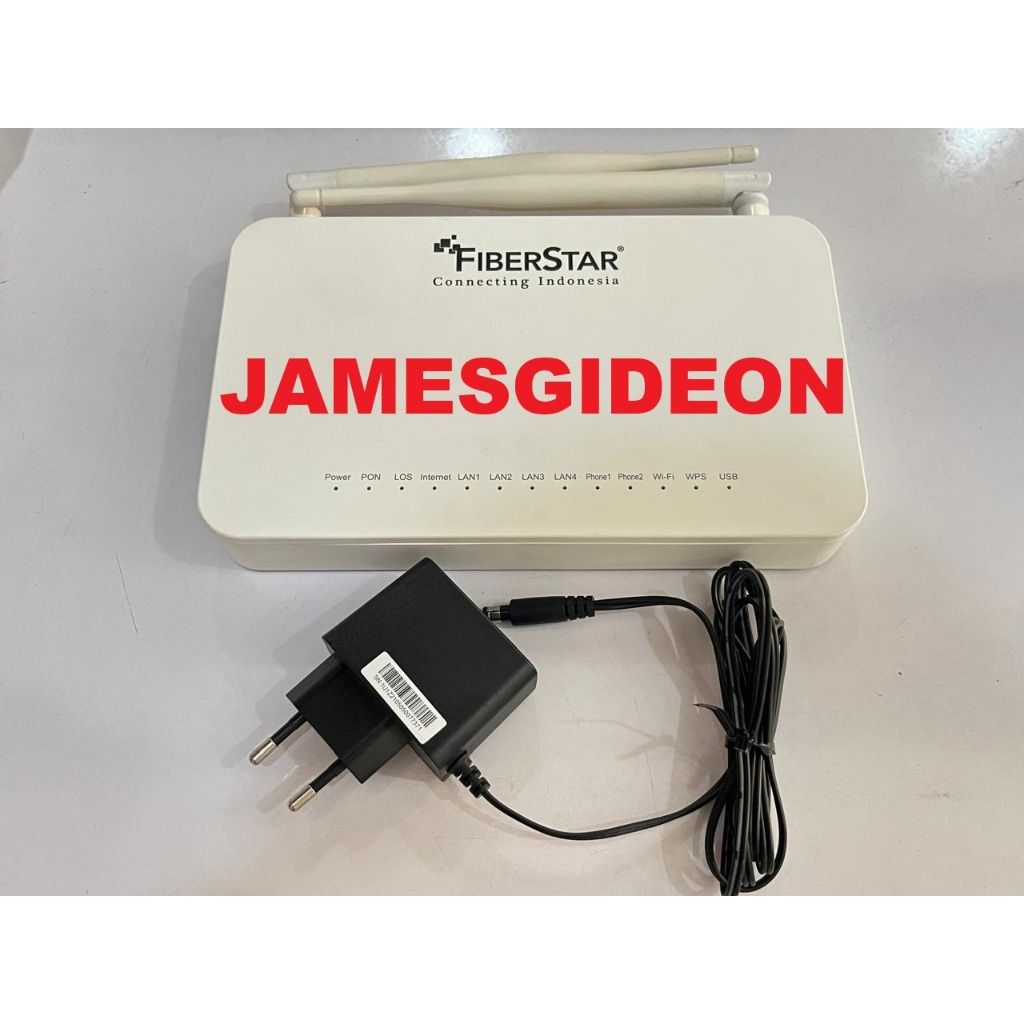 Jual BEKAS Modem GPON ONT ROUTER ZTE ZXHN F609 V9 FIBERSTAR + ADAPTOR ...