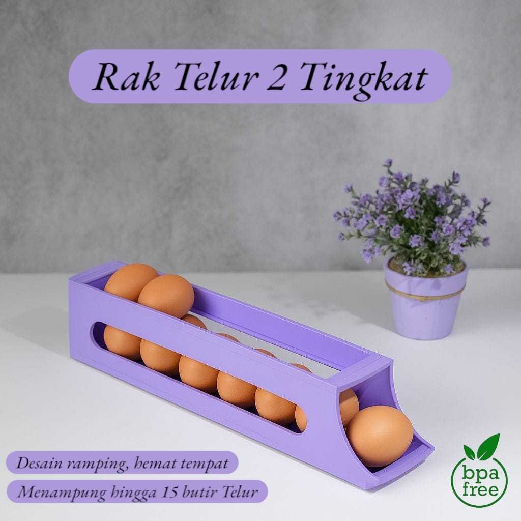 Jual Rak Telur 2 Tingkat E15 / Egg Tray / Tempat Penyimpanan Telur ...