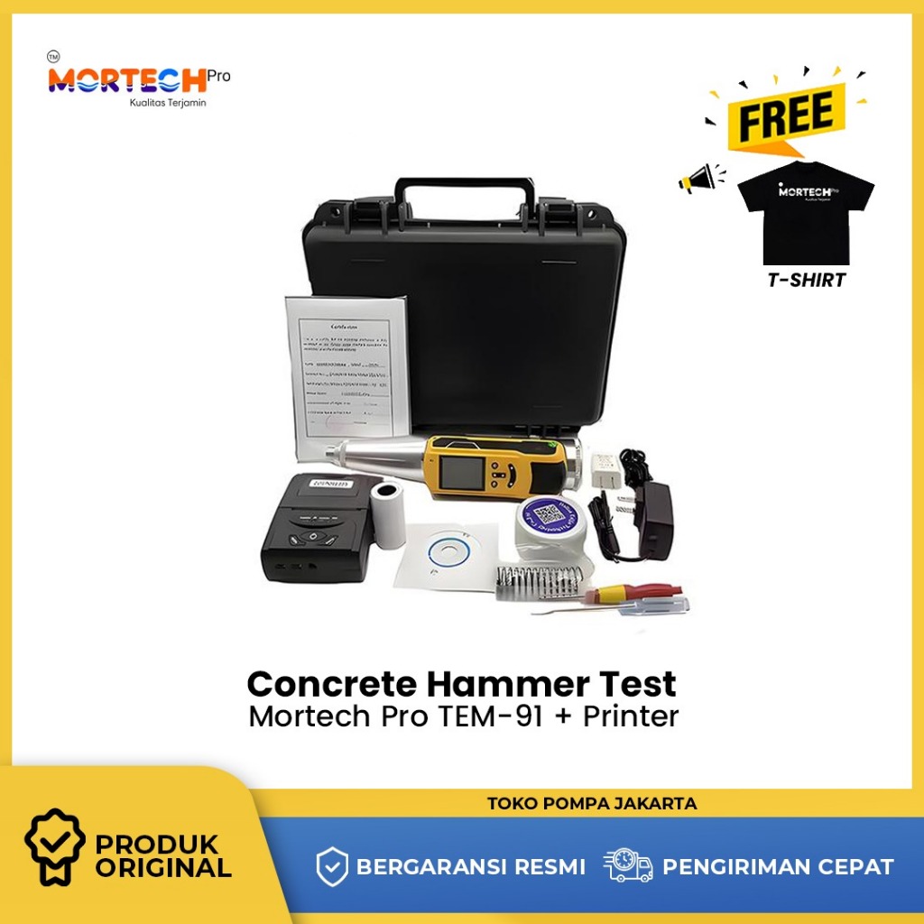Jual Hammer Test Digital Alat Uji Beton Digital Hammer Test TEM91 ...