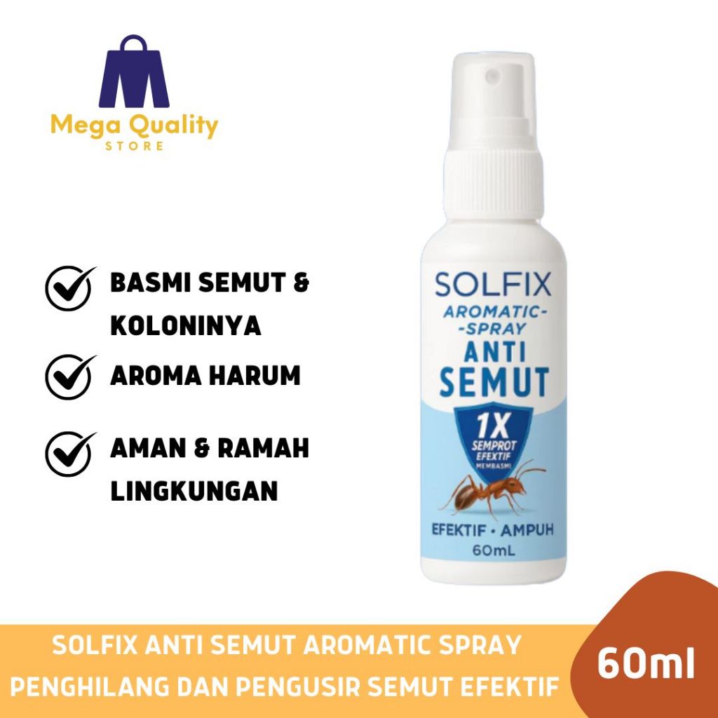 Jual SOLFIX Anti Semut Aromatic Spray Penghilang dan Pengusir Semut Efektif 60ml | Shopee Indonesia
