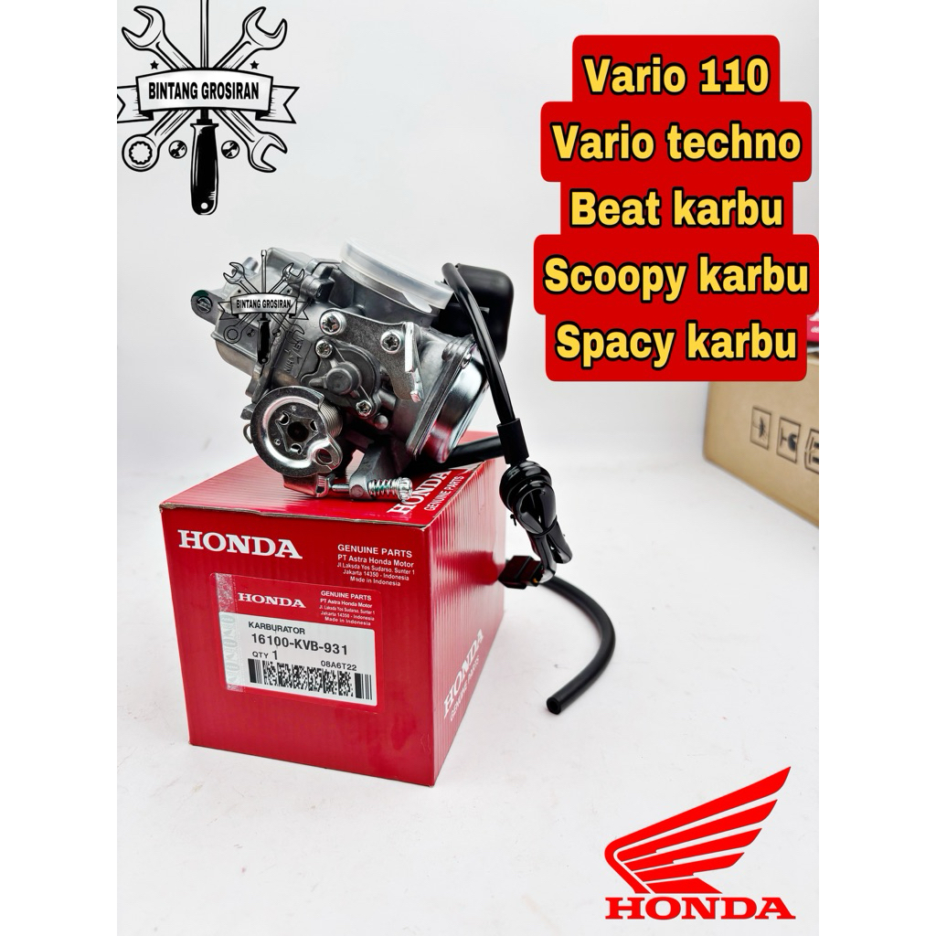 Jual karbu KVB asli original Motor honda beat carbu , spacy Karburator ...