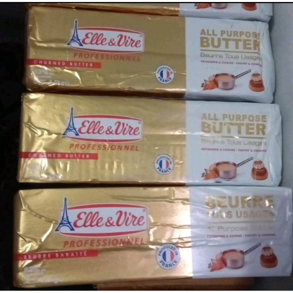 Jual Butter Elle & Vire 2.5 KG Unsalted Blok | Shopee Indonesia