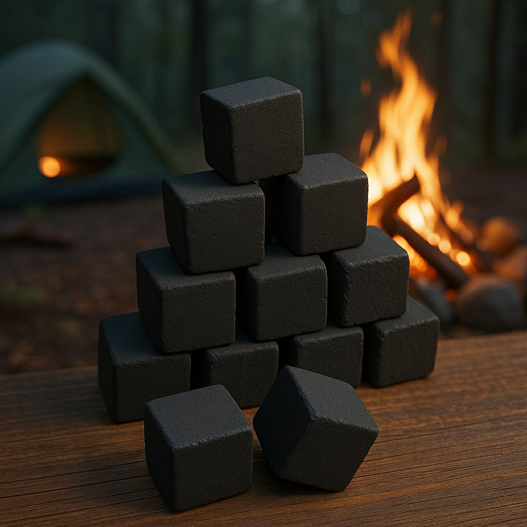 Jual KHUSUS JAMBI Arang Briket 1kg Batok Kelapa Coconut Balok Cube Coco ...