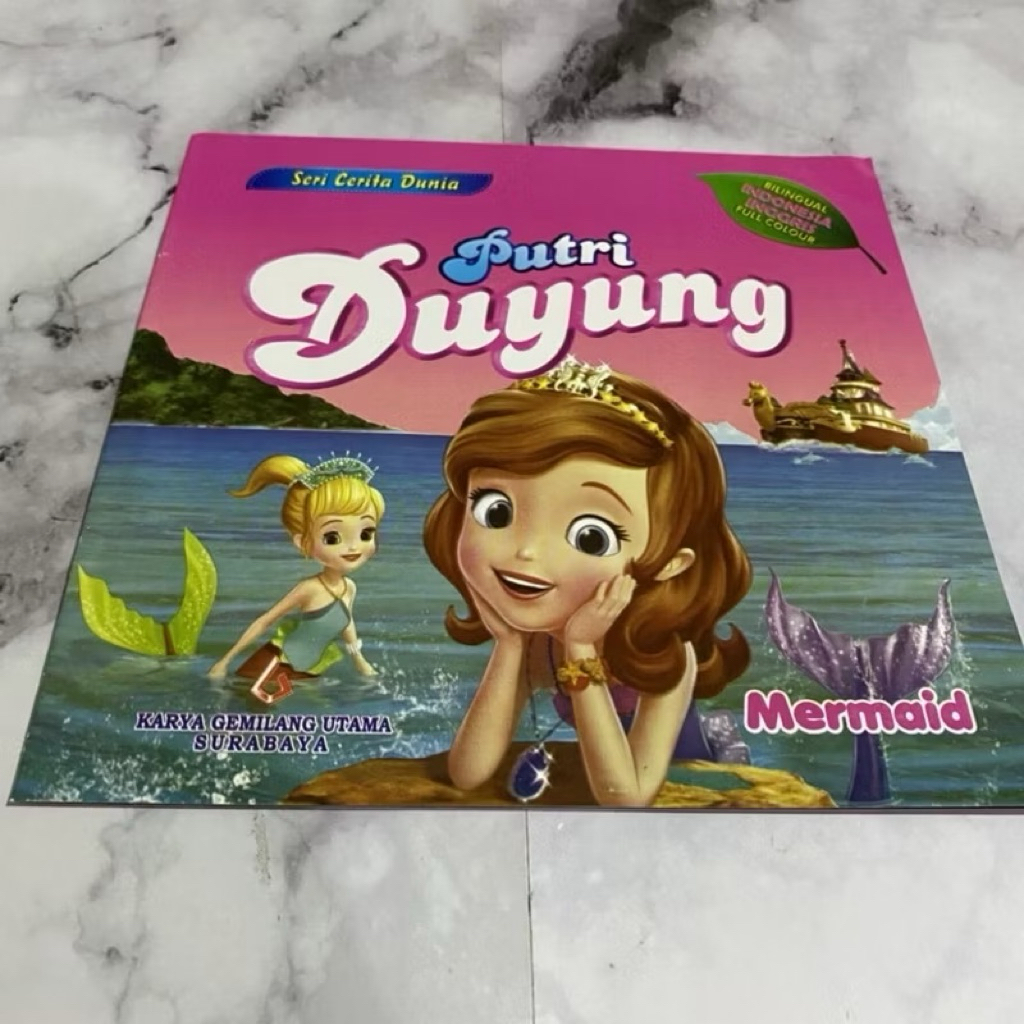 Jual Putri duyung little mermaid disney princess Buku Cerita anak ...