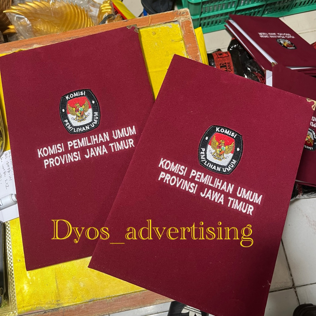 Jual Map KPU map beludru custom logo KPU DAERAH A4 & F4 (minimal order ...