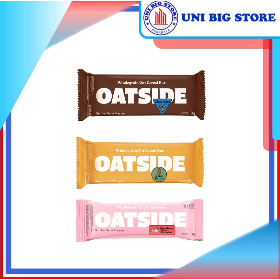 Jual Oatside Wholegrain Oat Cereal Bar Chocolate | Peanut | Strawberry ...