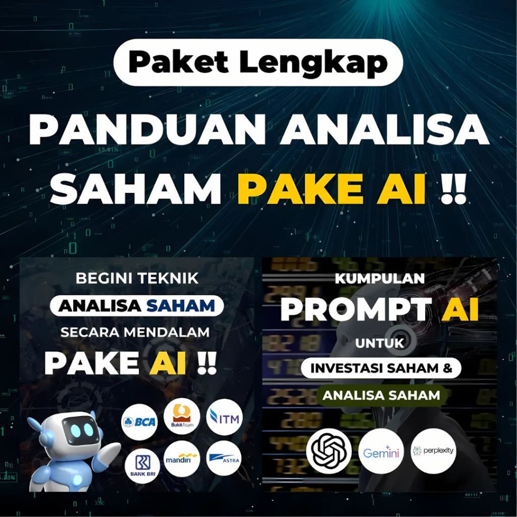 Jual Paket Lengkap Analisa Saham dengan AI – Prompt & E-Course Video, Belajar Investasi Lebih ...