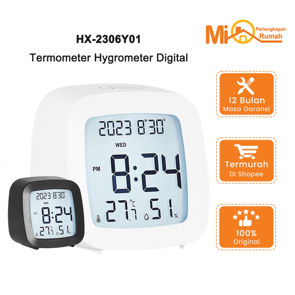 Jual Termometer Hygrometer Digital HX-2306Y01 - Layar LCD Besar ...