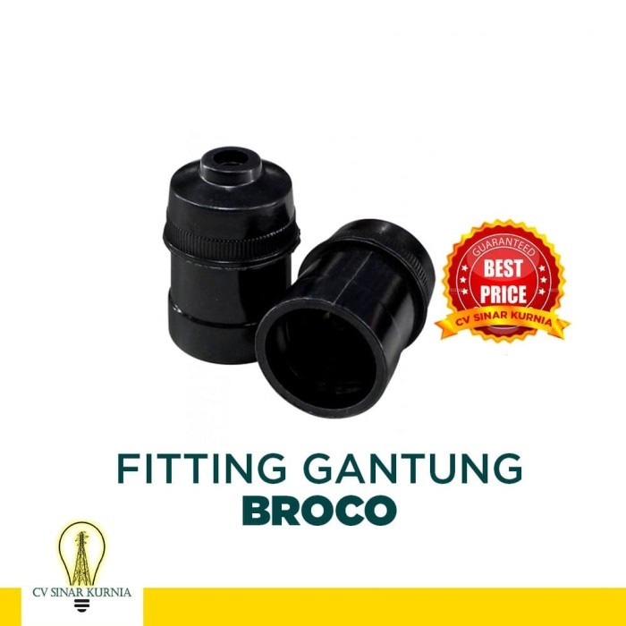 Jual Fitting Lampu Gantung Merk BROCO Warna Hitam | FITTING GANTUNG BROCO 216 | Shopee Indonesia