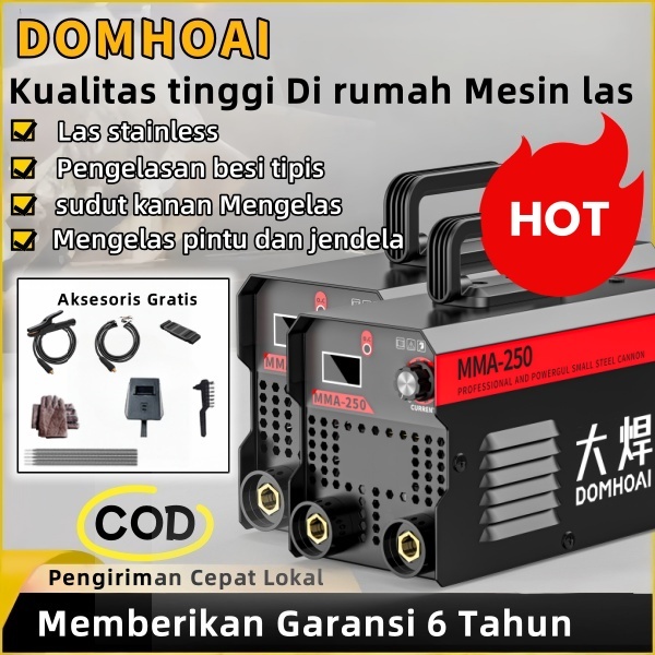 Jual DOMHOAI Mesin Las Inverter MMA-250 Untuk Rumah Tangga Untuk DlY Stable Performance lnclude ...