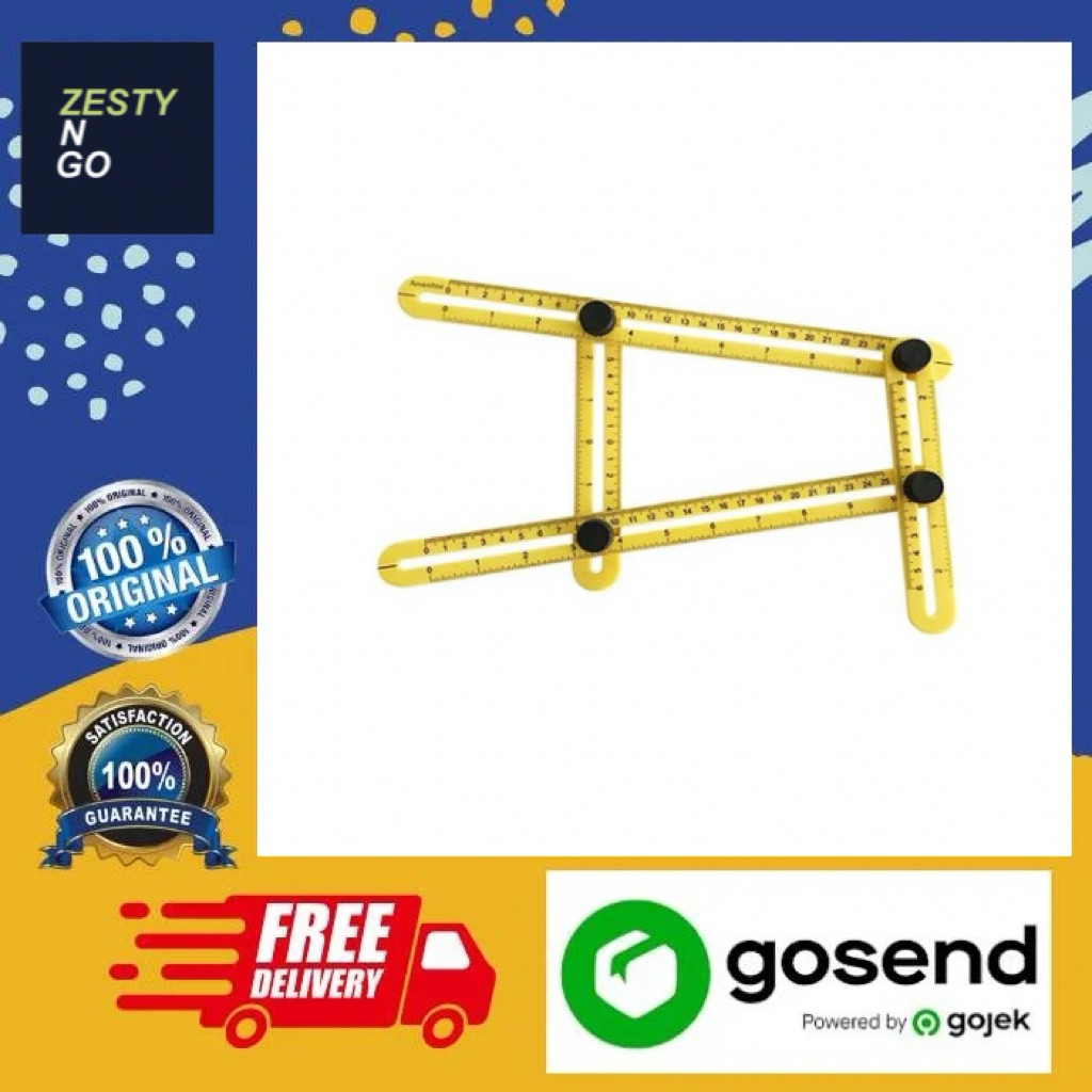 Jual EML Penggaris 4 Sudut Flexible Four Sided Corner Folding Ruler ...