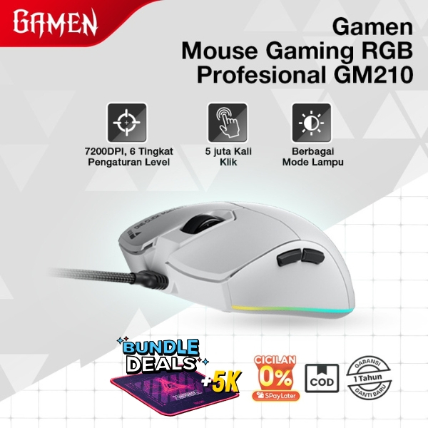 Jual GAMEN Mouse Gaming Kabel 7200 DPI 6 Level DPI Dengan Tombol ...