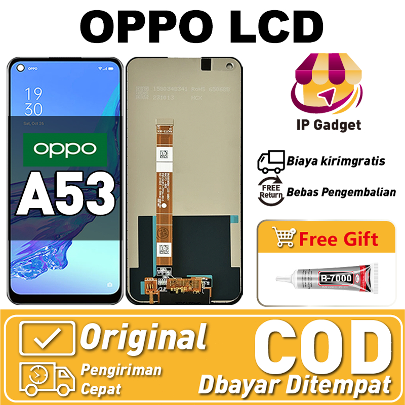 Jual LCD FOR OPPO A53 fullset ori asli Layar hp touchscreen Sentuh Versi Tinggi COD | Shopee ...