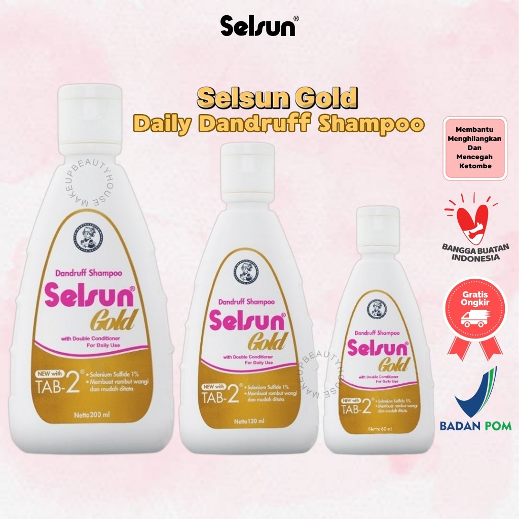 Jual SELSUN Shampoo Gold 60 / 120 / 200 ml– Shampoo Anti Ketombe ...