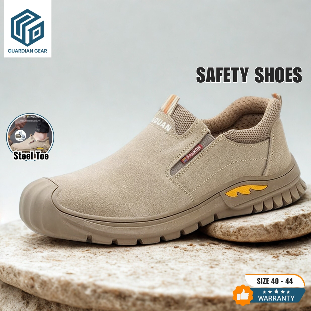 Jual Sepatu Safety Slip On Sneakers Casual Ujung Besi Baja Anti Smash ...