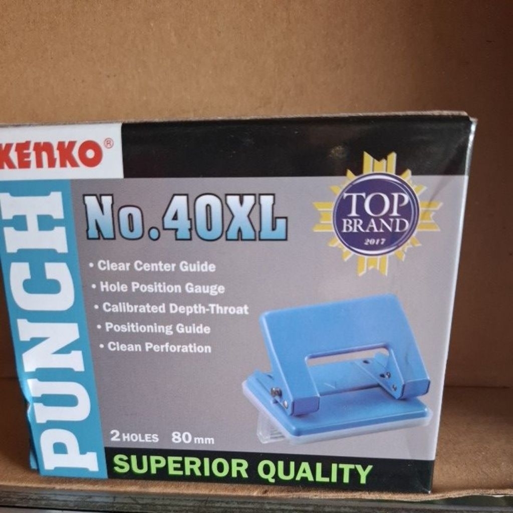 Jual (pcs) pelubang kertas/ pembolong kertas/ punch Kenko No. 40XL 2hole 80mm | Shopee Indonesia