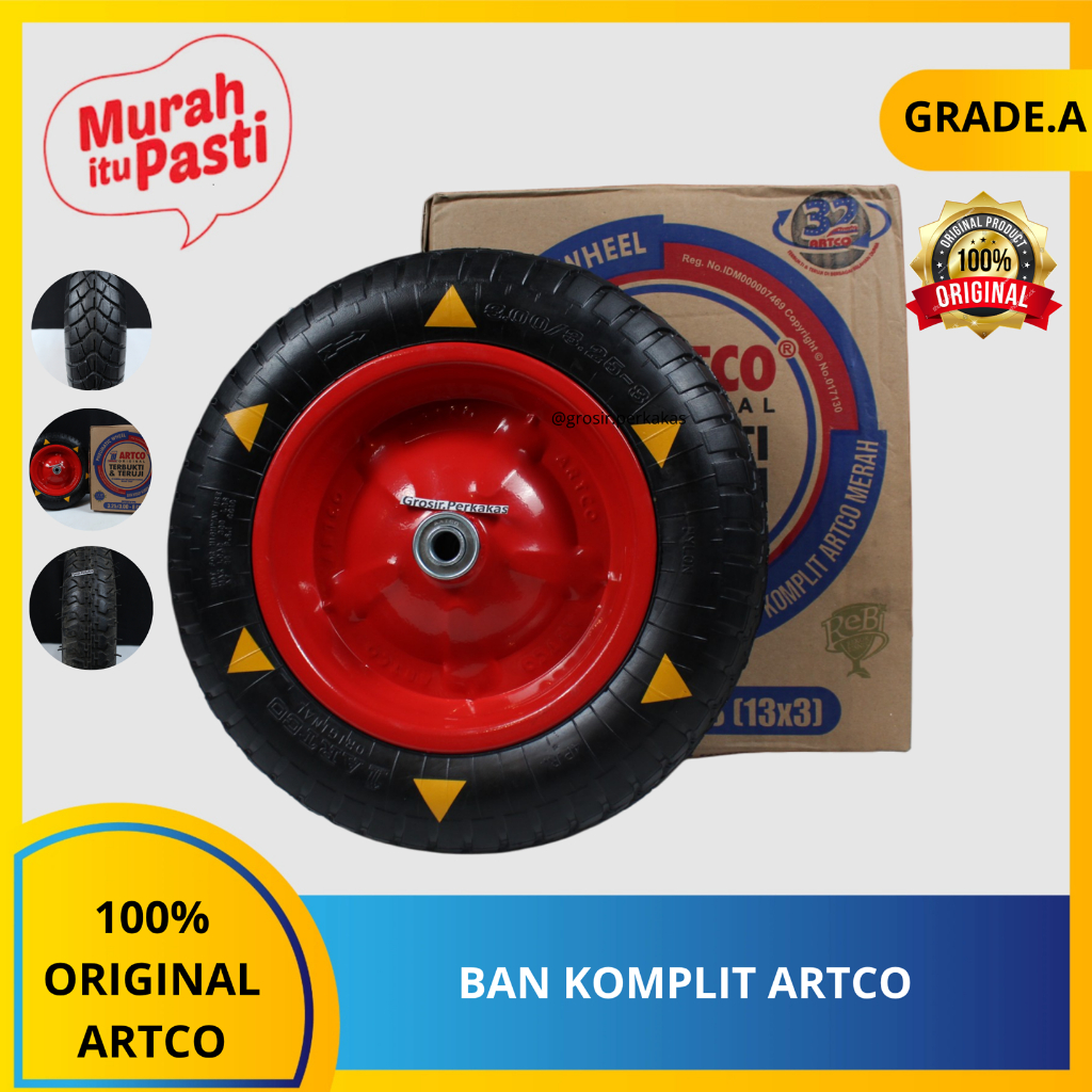 Jual BAN KOMPLIT ARTCO - roda hidup komplit gerobak artco original. [A ...