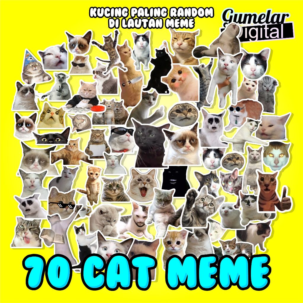 Jual Stiker Kucing Lucu Terlengkap & Harga Terbaru Juni 2026 | Shopee ...