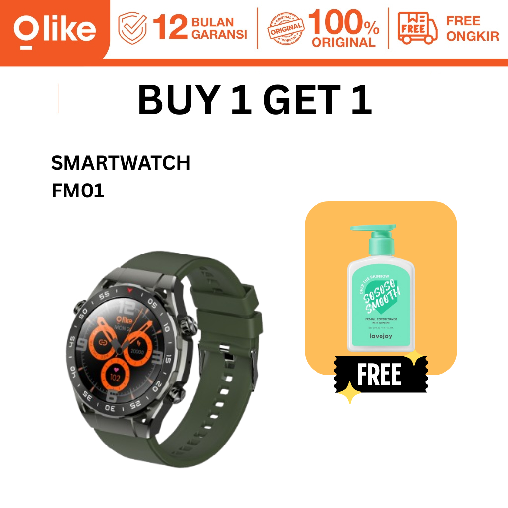Jual Olike Atlas FM01 Smartwatch HD | GARANSI RESMI | Jam Tangan Pria Sport Waterproof | Shopee ...