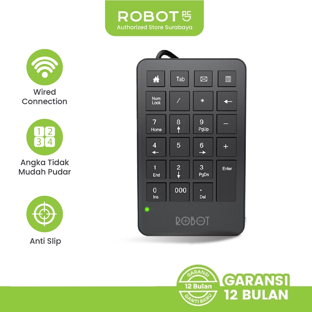 Jual ROBOT Keyboard Numeric RK01 Wired Keypad Accounting / Keyboard ...