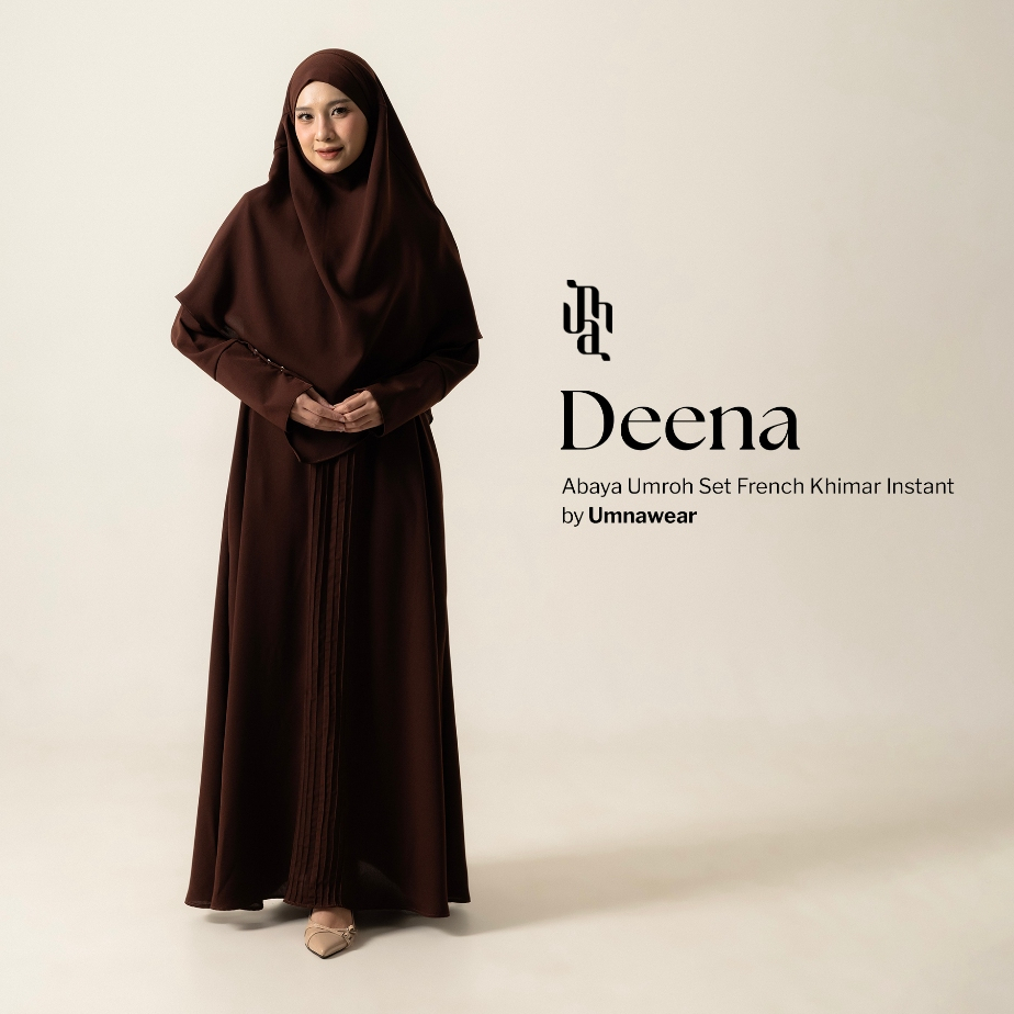 Jual Deena Gamis Set French Khimar Abaya Syari Pergelangan Kancing ...