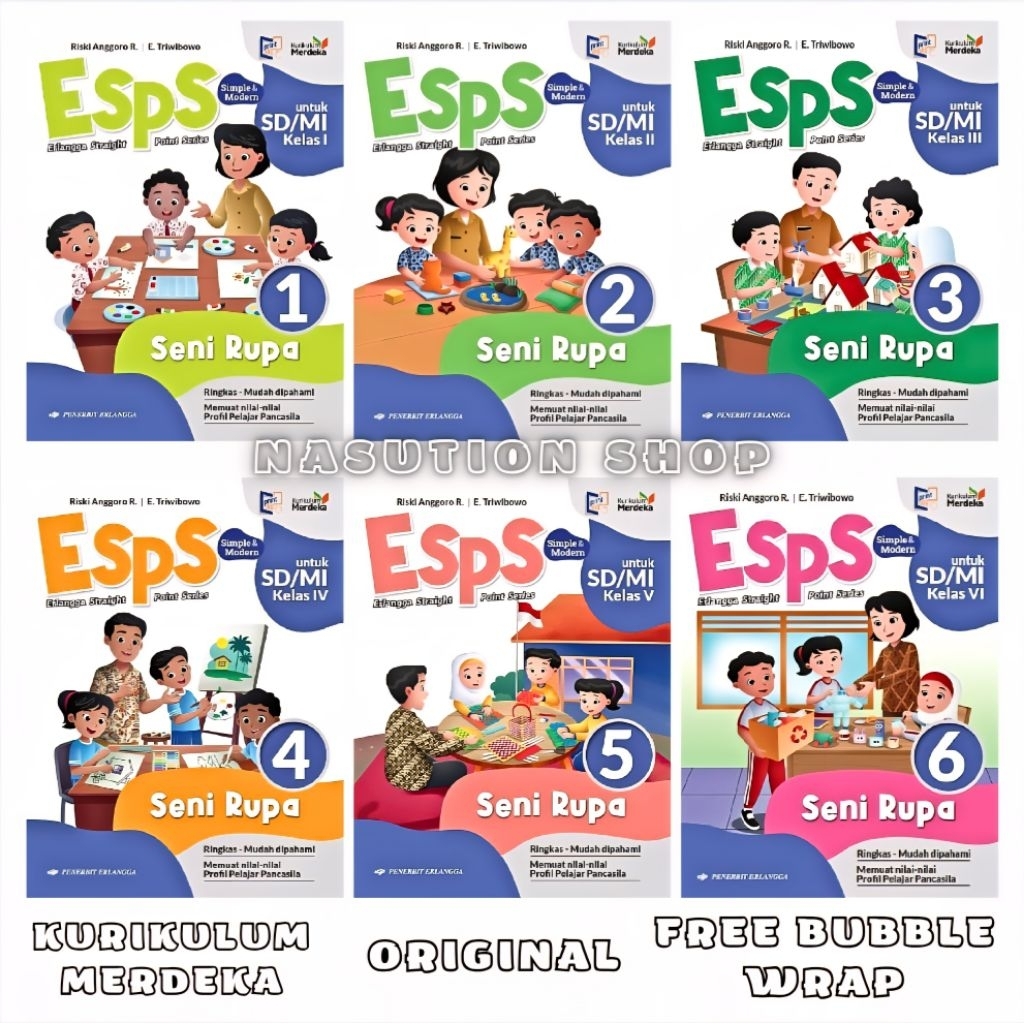 Jual Buku Esps Seni Rupa Untuk Kelas 1 2 3 4 5 6 SD/MI Erlangga ...
