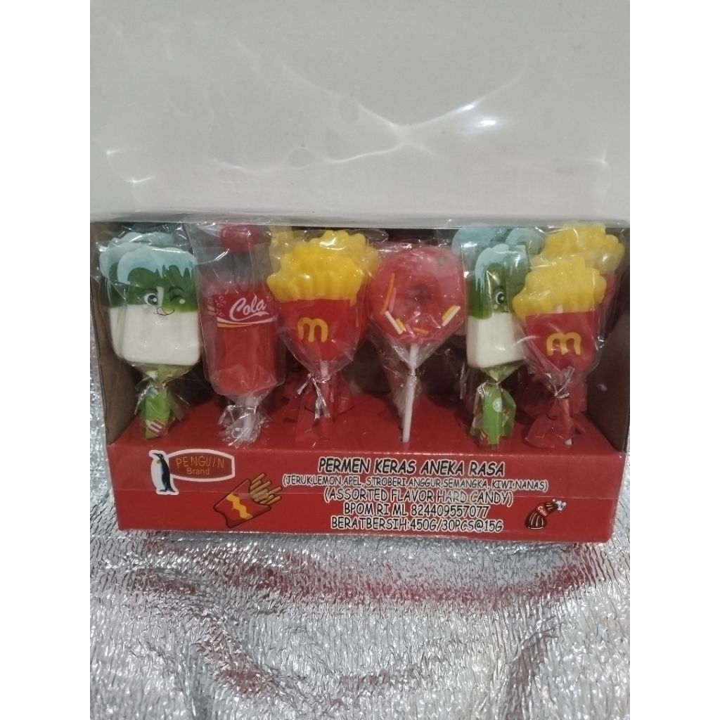Jual Permen Keras Lolipop Aneka Rasa Buah Bentuk Kentang ,donat,botol ...