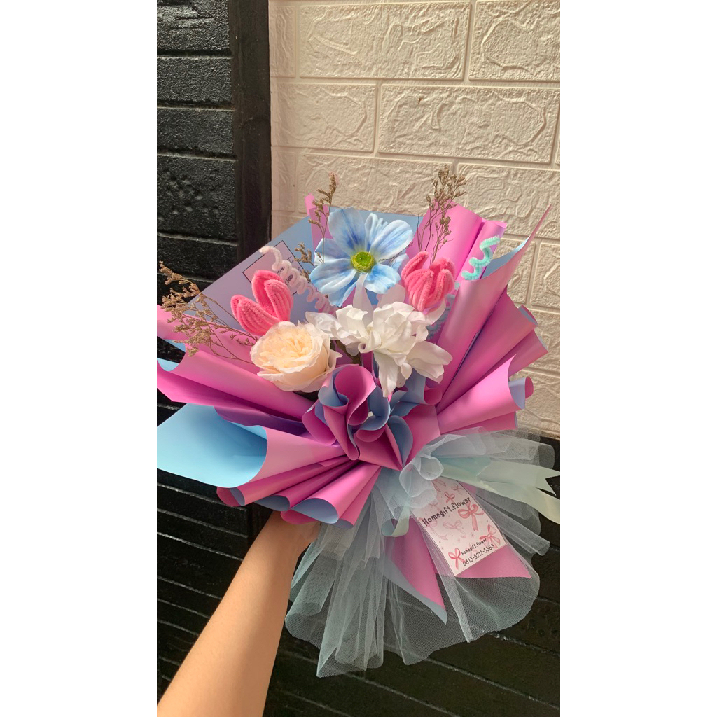Jual READY Bucket/Buket Bunga/Buket Jedai Rambut/hadiah wisuda/hadiah ...