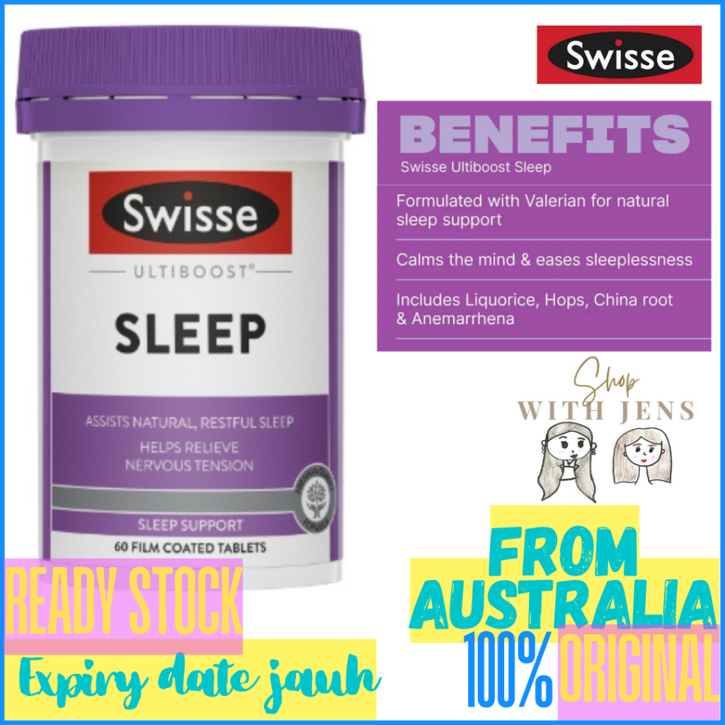 Jual Swisse Ultiboost Sleep Tablets For Restful Sleep 60 pack Herbal ...