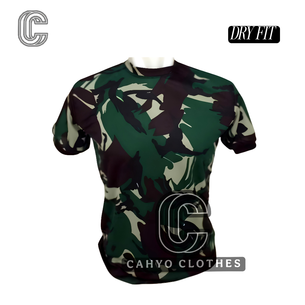 Jual KAOS LORENG TNI BAHAN DRYFIT TERBAIK|KAOS LORENG DRYFIT|KAOS ARMY ...