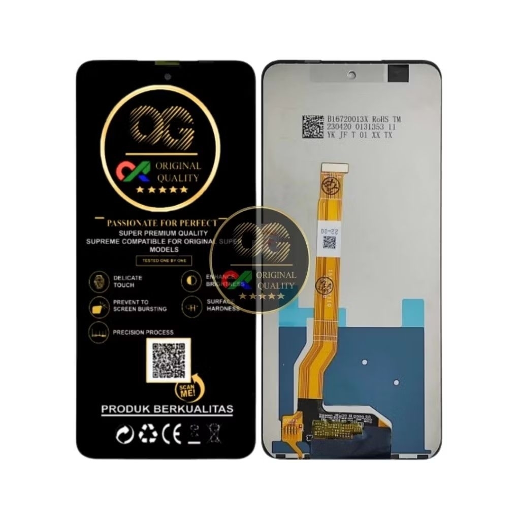 Jual LCD Touchscreen VIVO Y50 OG SUPER Black Original - Fullset Layar ...