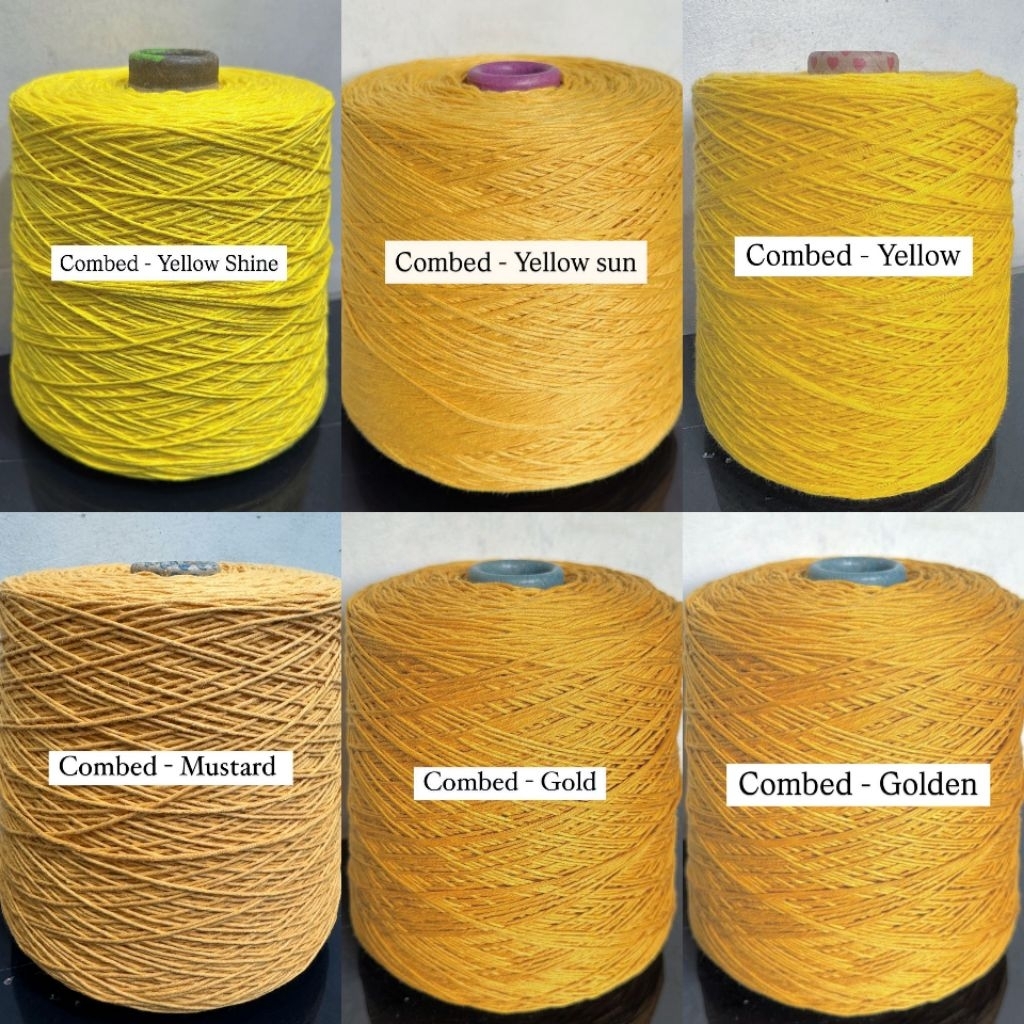 Jual Benang Katun Solid Polos Combed - Cotton Combed Yarn - Wearable ...