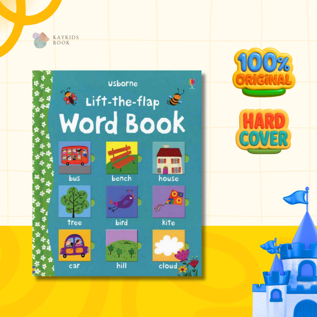 Jual [READY] Usborne Lift the Flap Word Book - Educational Board Book ...
