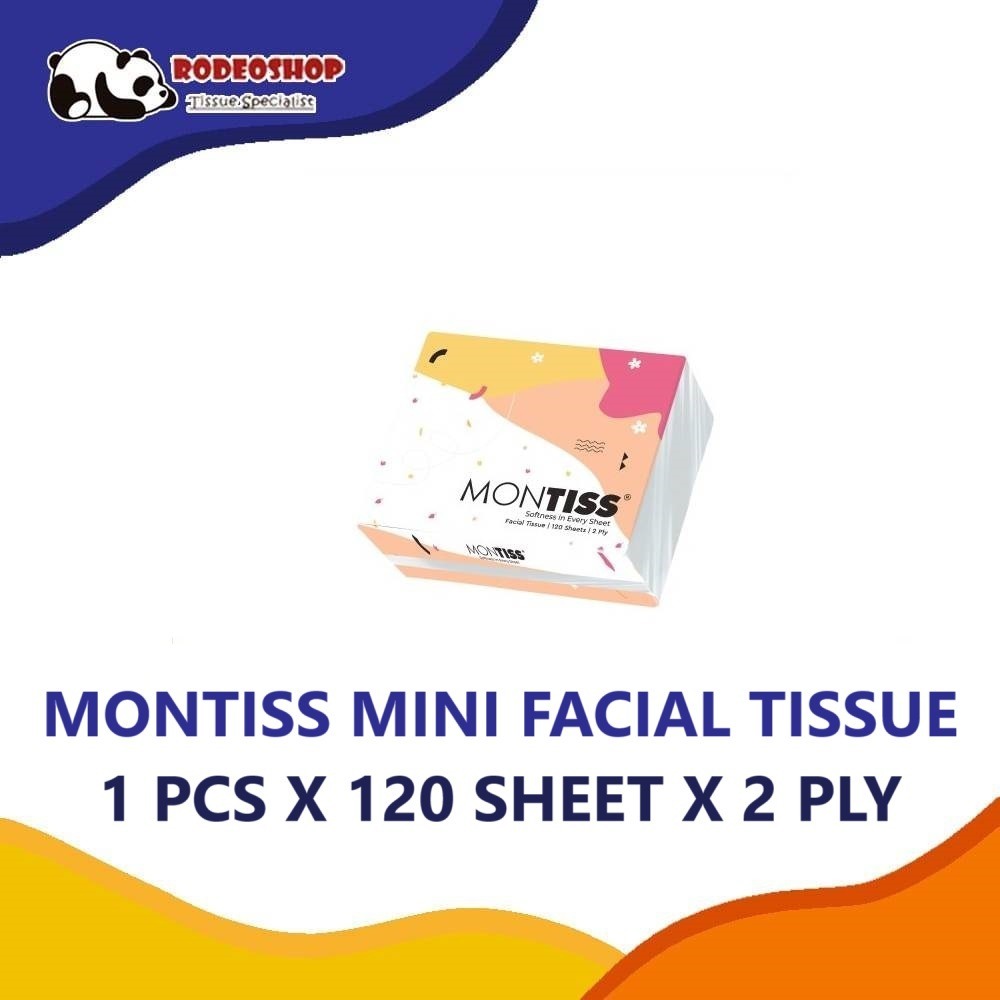 Jual Rodeshop Montiss Mini Facial Tissue 120 Sheets x 2Ply | Shopee ...