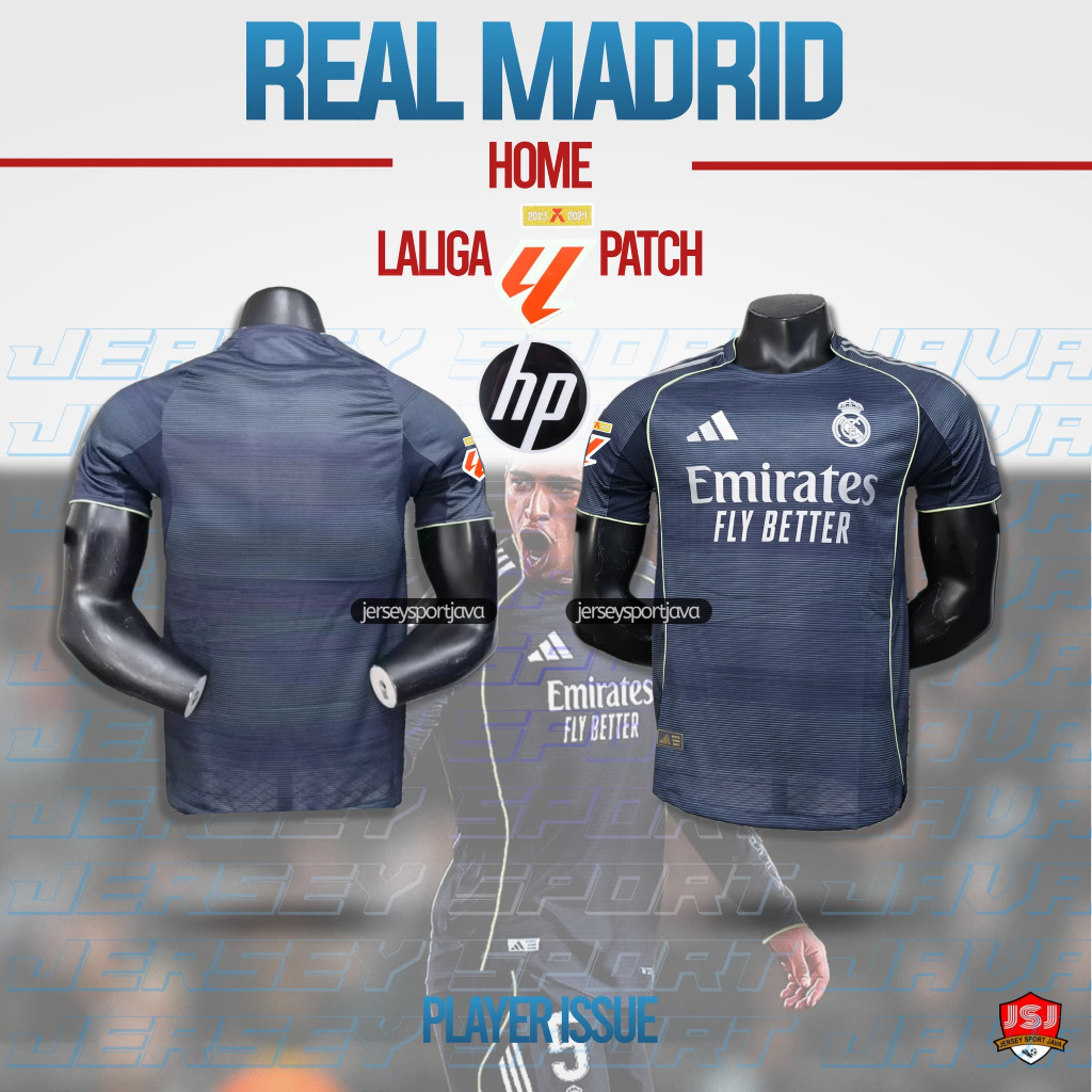 Jual ( READY STOK ) JERSEY BAJU BOLA PRIA Player Real madrid AWAY 2025 ...