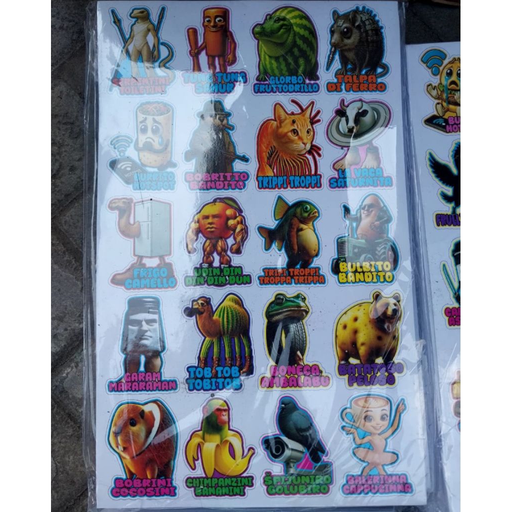 Jual 1 LEMBAR STIKER isi 20 pcs | Shopee Indonesia