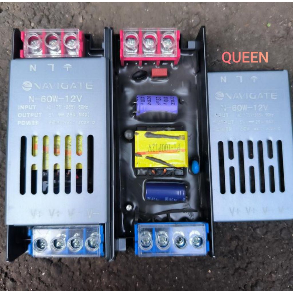 Jual NAVIGATE POWER SUPPLY SWITCHING TRAFO DC 24V 5A 60W 60WATT 12VOLT ...