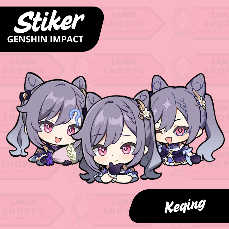 Jual Sticker Genshin Impact KEQING | Stiker Keqing Genshin | Sticker ...