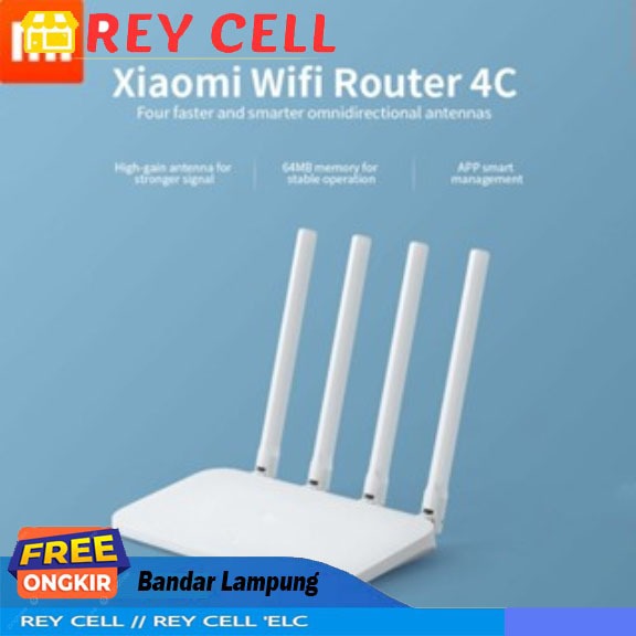 Jual Wireless Router Xiaomi Mi Router 4C R4CM Wifi 300Mbps 4 Antena | Shopee Indonesia