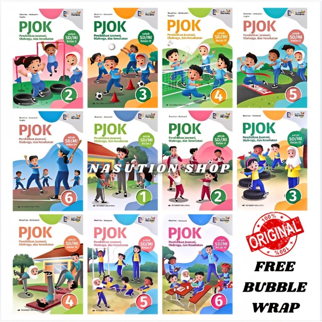 Jual Buku PJOK Kelas 1 2 3 4 5 6 SD Revisi Erlangga Kurikulum Merdeka ...