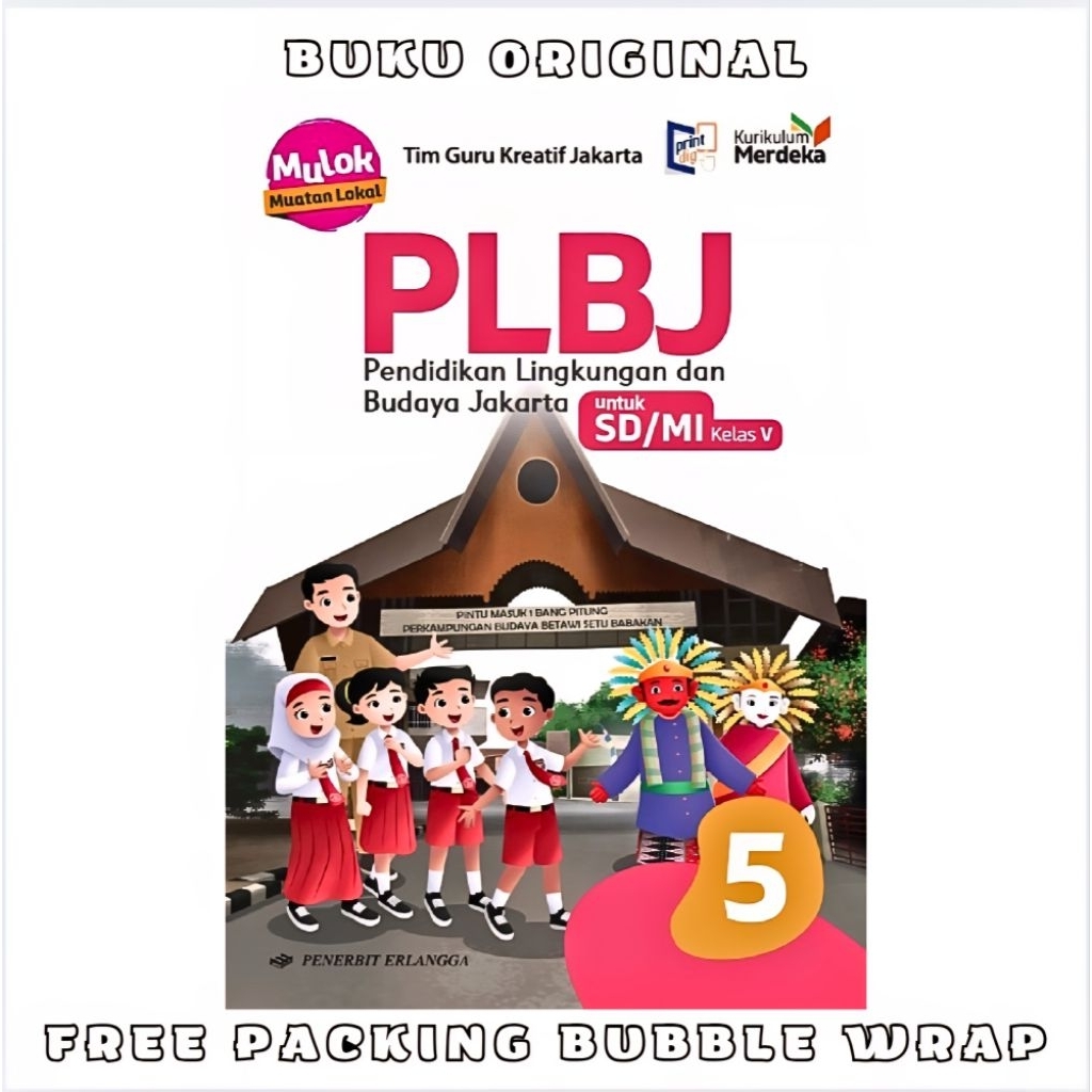 Jual Buku PLBJ Kelas 5 SD/MI Erlangga Mulok Kurikulum Merdeka ...