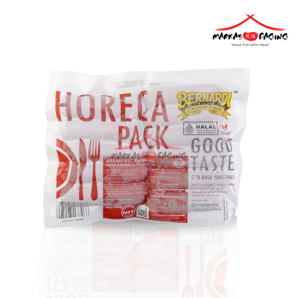 Jual Bernardi SOSIS SAPI / Horeca Pack 500gr Aroma isi 22 pcs ...