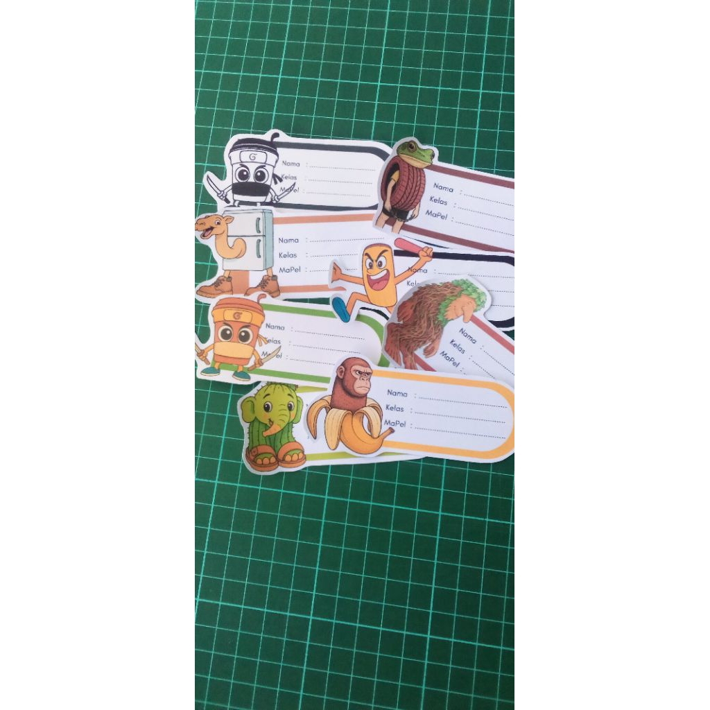 Jual Stiker nama buku pelajaran karakter brainrot anomali | Shopee ...