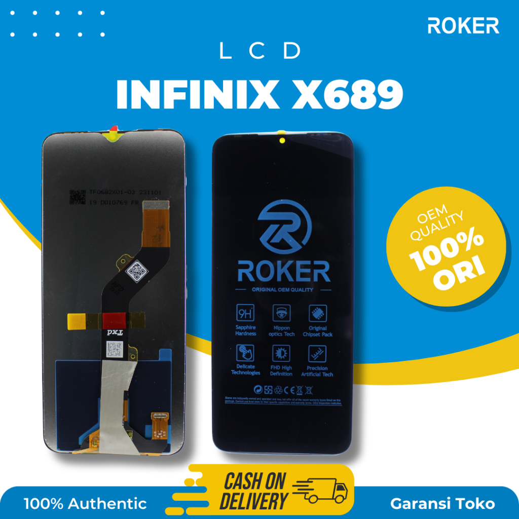 Jual ROKER LCD INFINIX HOT 10S (X689/X689B/X689D - HOT 10T - TECN0 ...