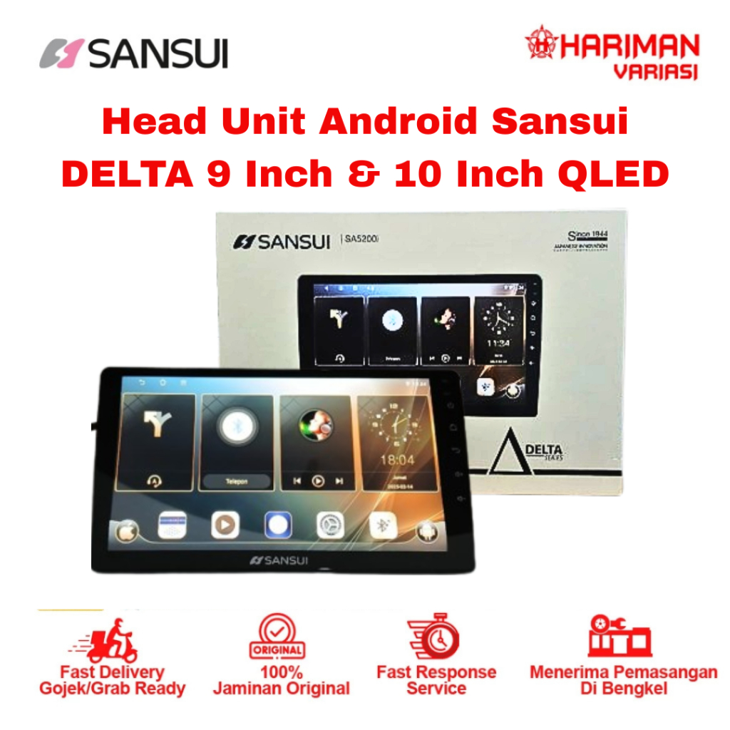 Jual Head Unit Android Sansui Sa5200i Delta 9 Inch 10 Inch Qled Ram 4