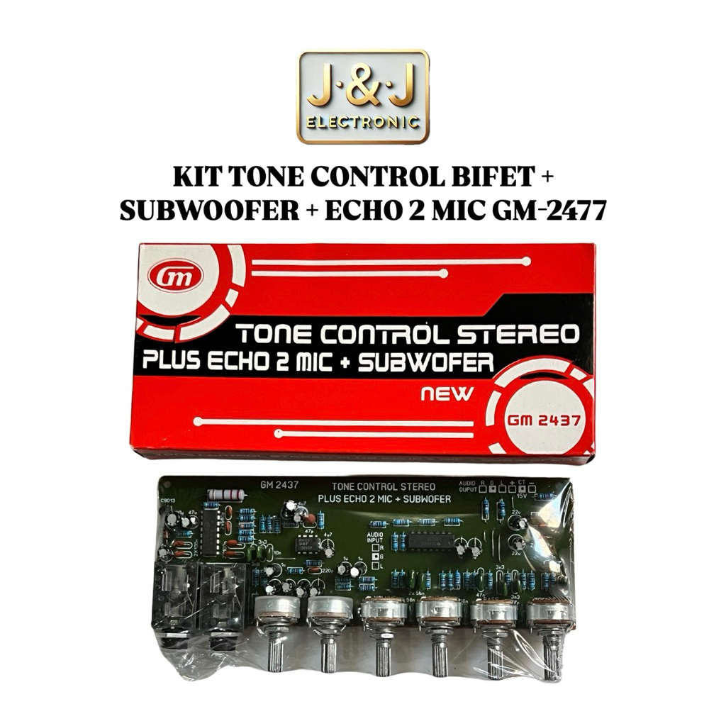 Jual Kit Tone Control Bifet + Subwoofer + Echo 2 Mic GM-2437 | Shopee Indonesia