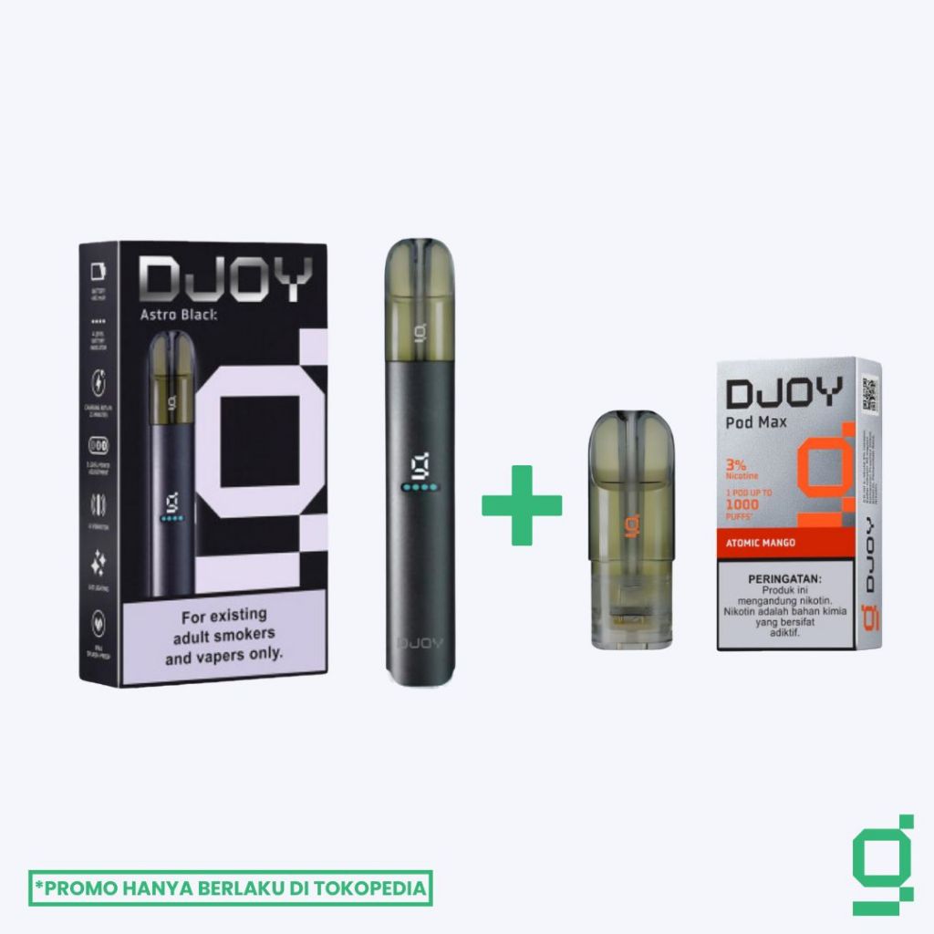 Jual DJOY - Bundle Rokok Elektrik - Astro Black + Atomic Mango 2 ml ...