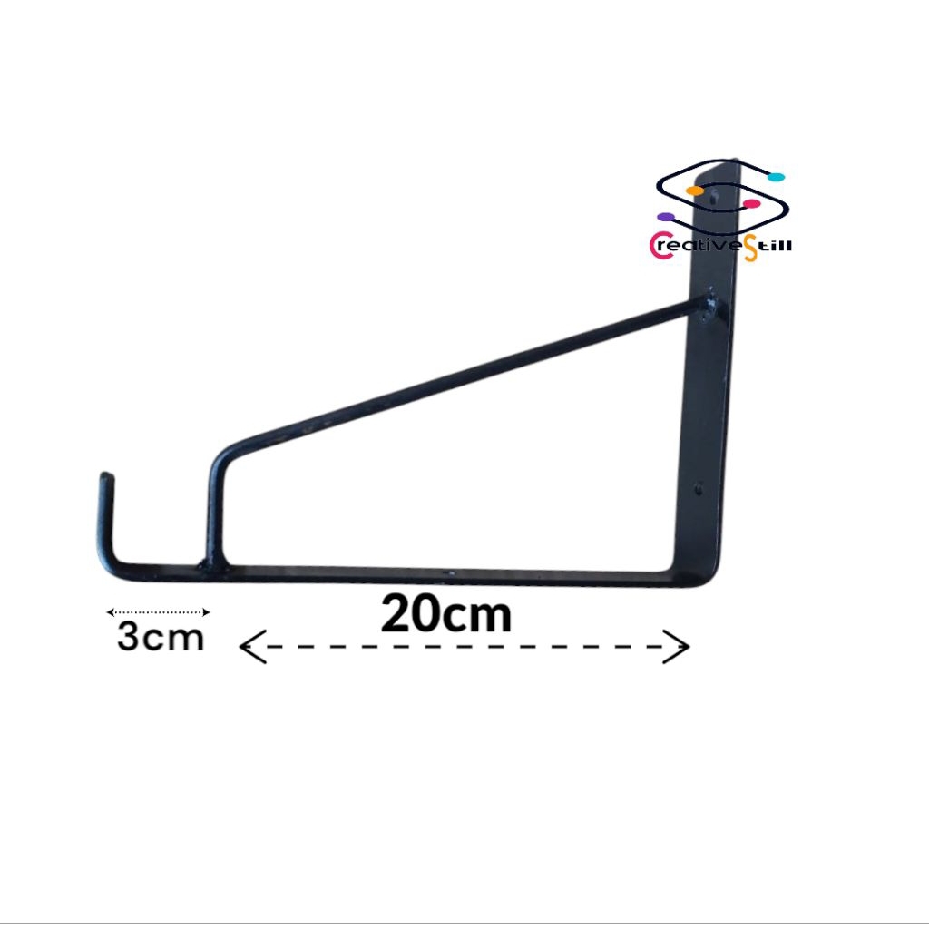 Jual Bracket Penyangga Pipa AmbaLan RAK dinding // Siku Penyangga Rak ...